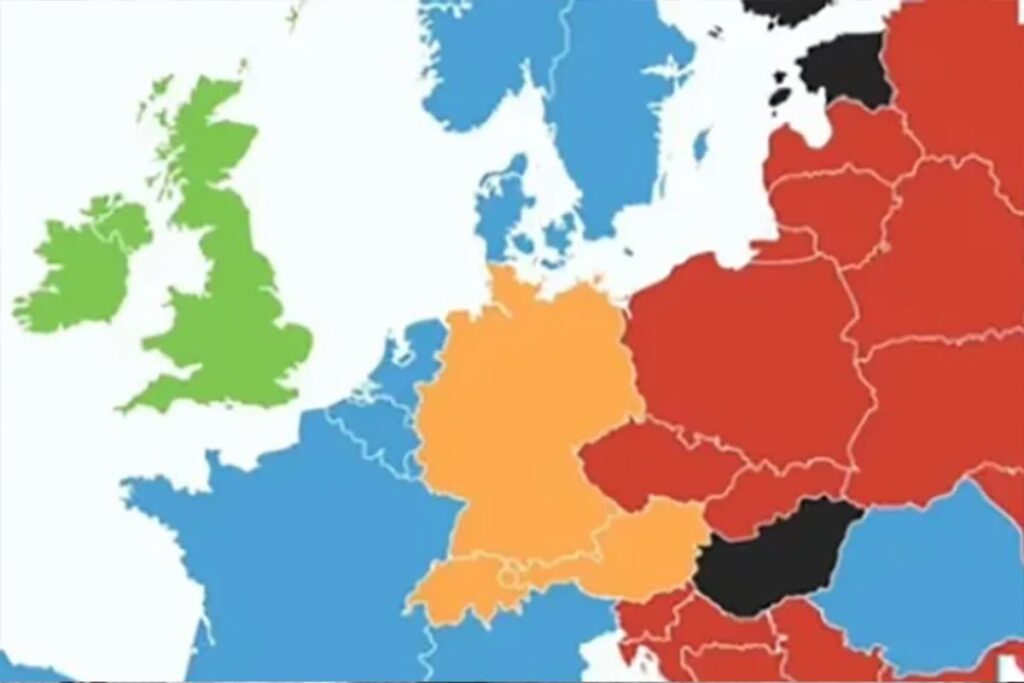 Na novoj mapi cijeli Balkan obojen u crveno (VIDEO) – Otvoreno